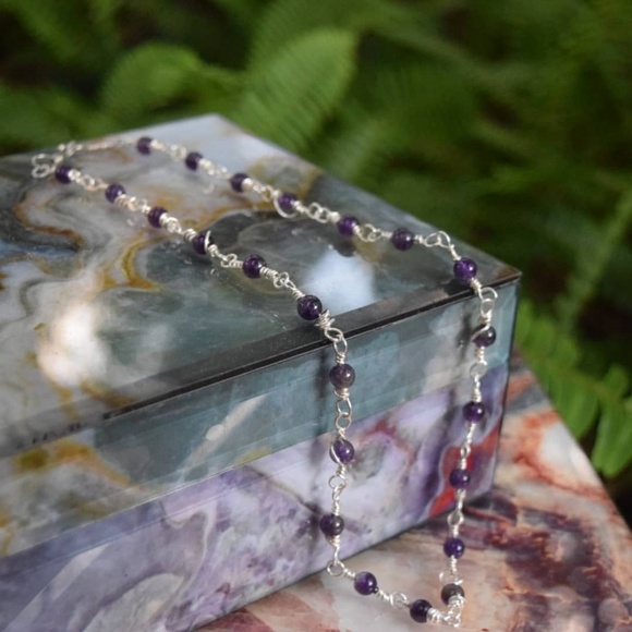 Jewelry | 18 Handmade Amethyst Necklace | Poshmark